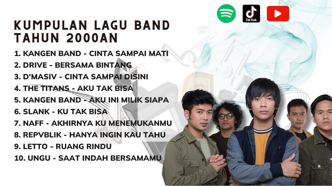 Kumpulan Lagu Nostalgia Band Tahun 2000an || Nostalgia Masa SMA - YouTube