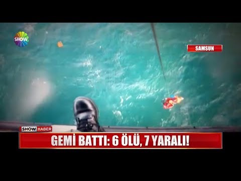 Gemi battı: 6 ölü, 7 yaralı!
