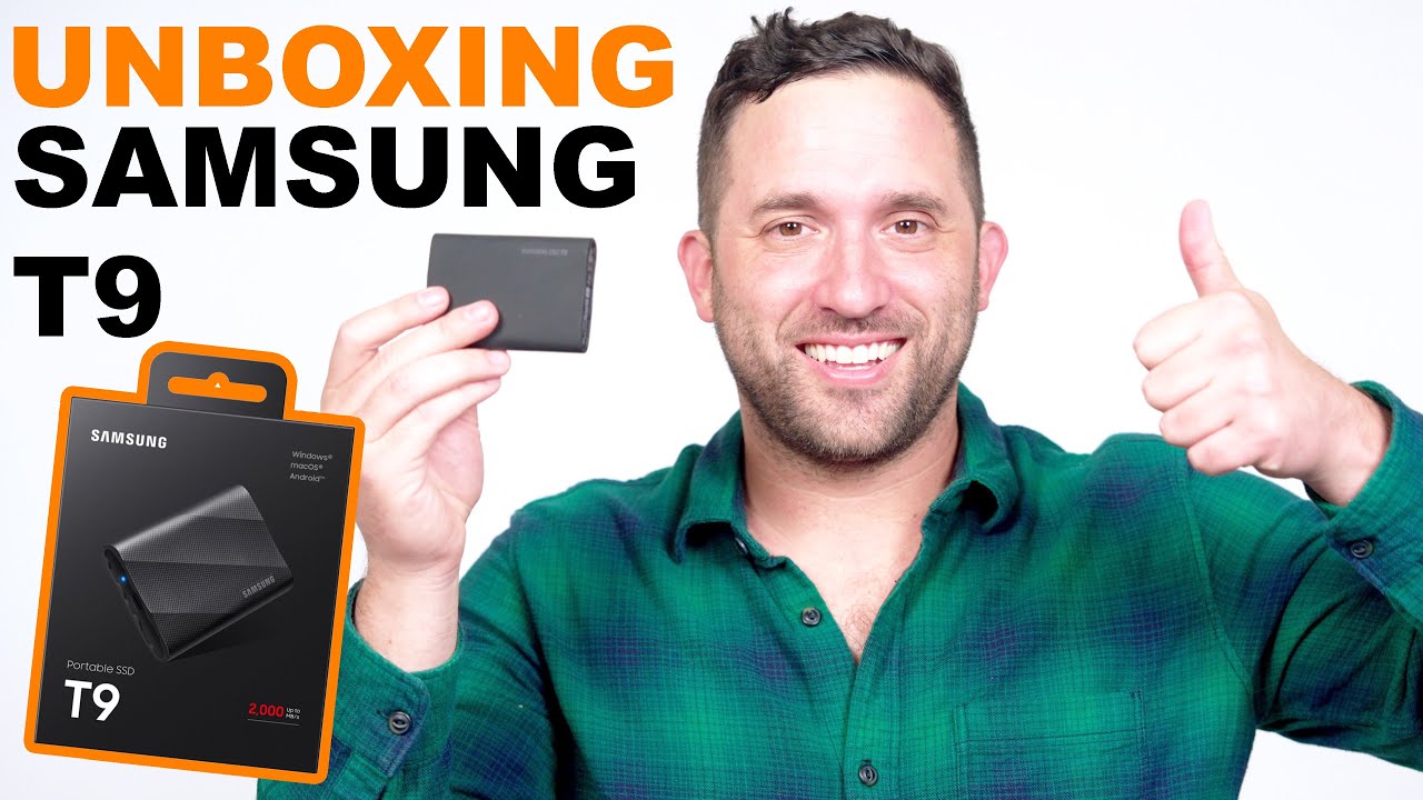 UNBOXING: SAMSUNG T9 Portable SSD 4TB! THE FASTEST EXTERNAL HARD DRIVE ...