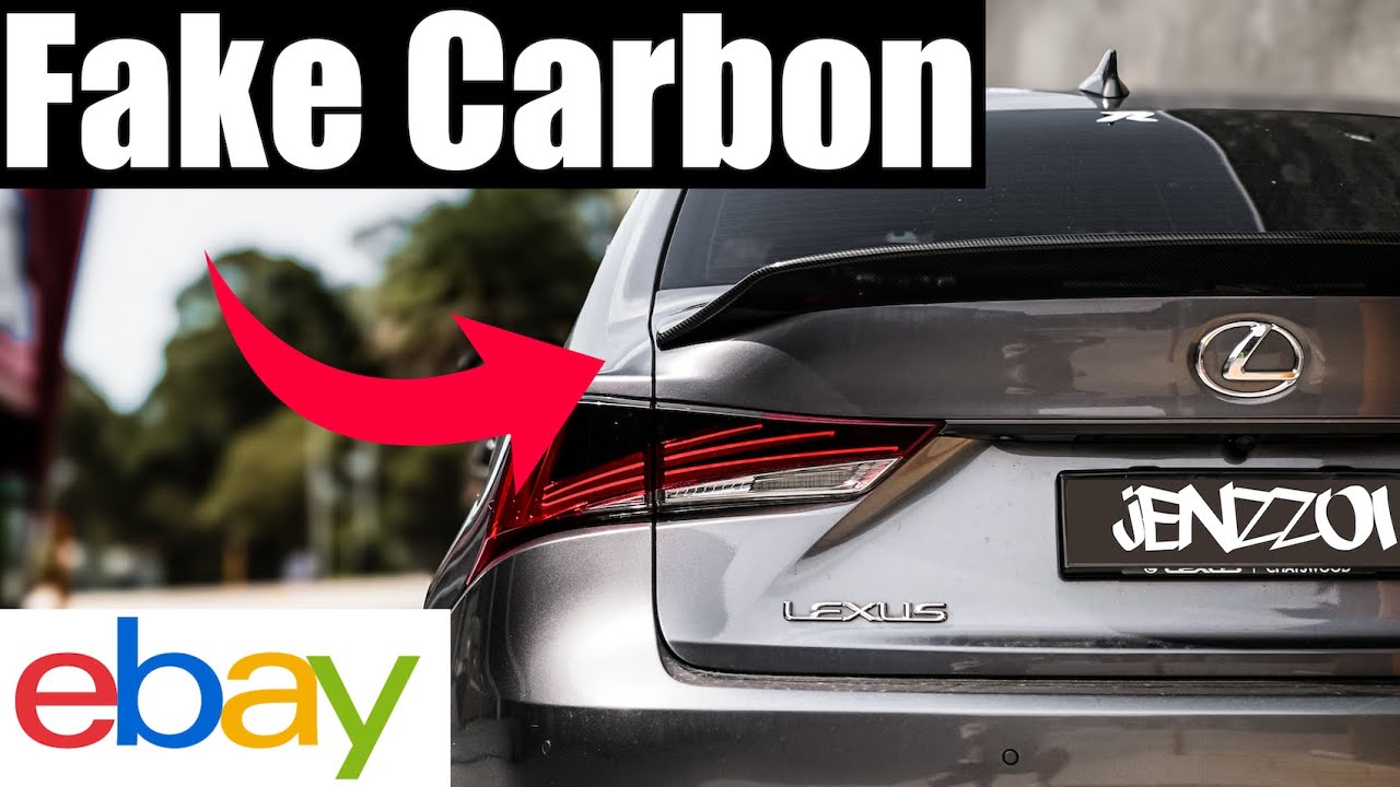 Fake Carbon Fibre Wing Install on Lexus IS - YouTube