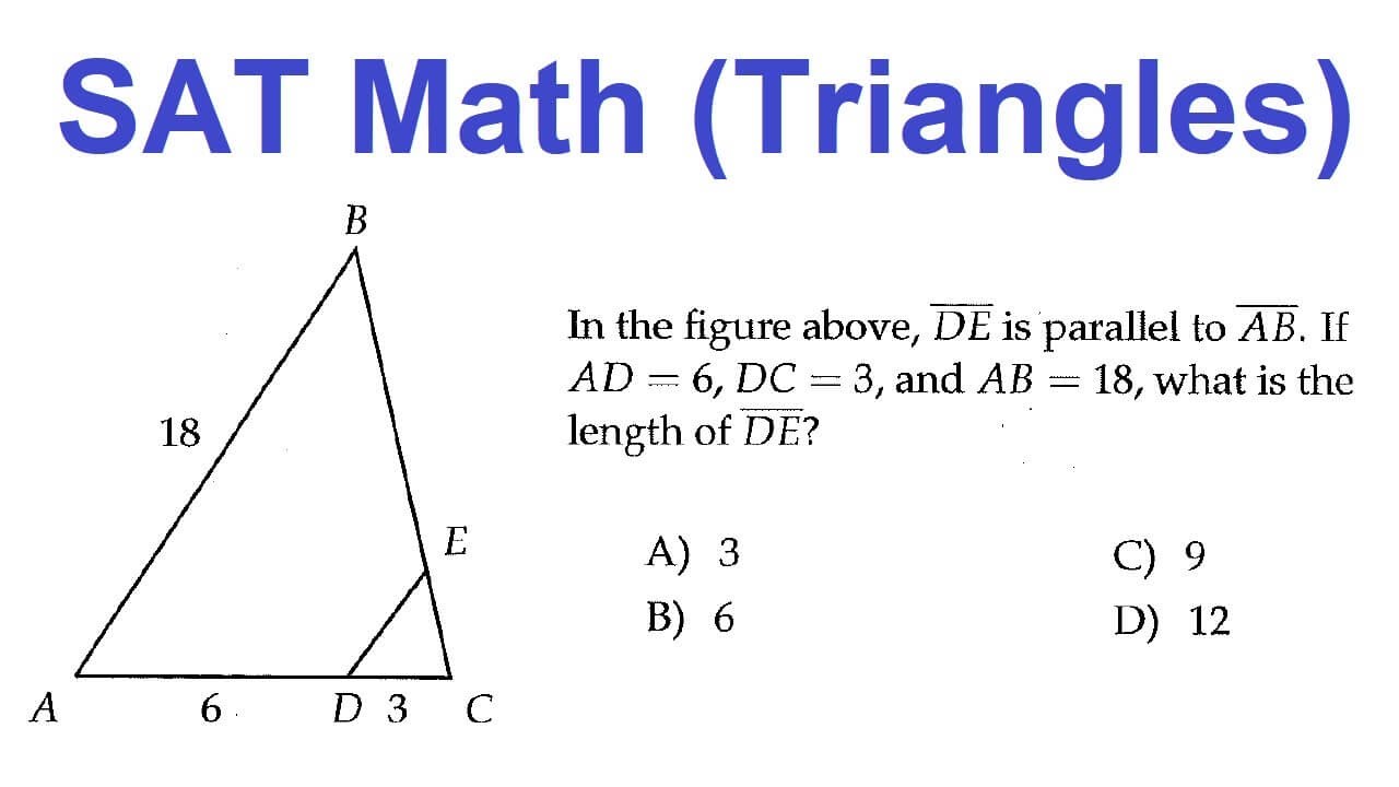 SAT Math (Triangles) - YouTube