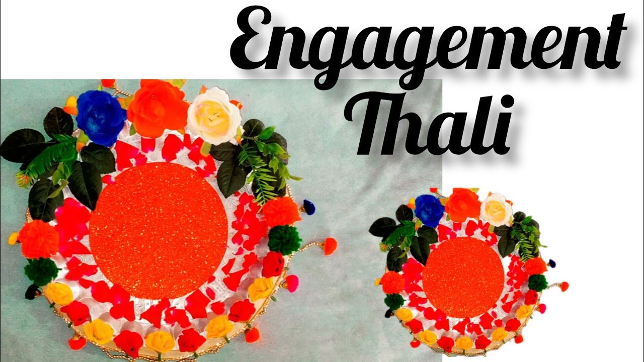 Engagement platter diy at home😱😱/engagement plate decorate ideas ...