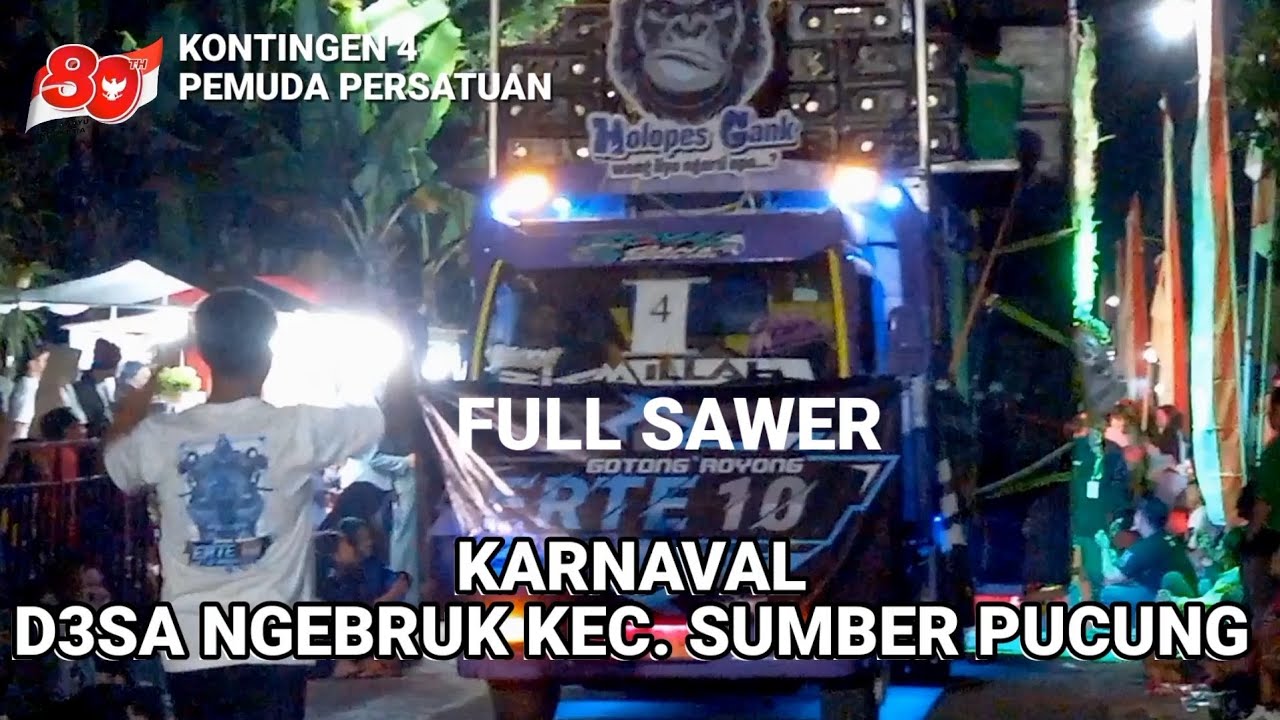 KONTINGEN 4 PEMUDA NUSANTARA KARNAVAL NGEBRUK SUMBERPUCUNG 2025 - YouTube