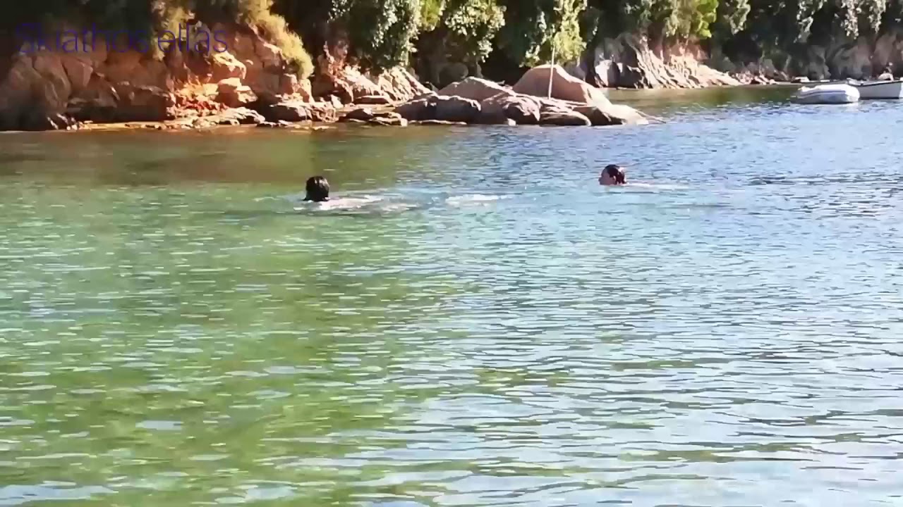 Skiathos. Kolios Beach. August summer 2019 - YouTube
