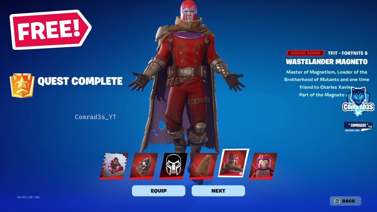 Fortnite Complete Page 1 Quests - How to unlock Wastelander Magneto ...