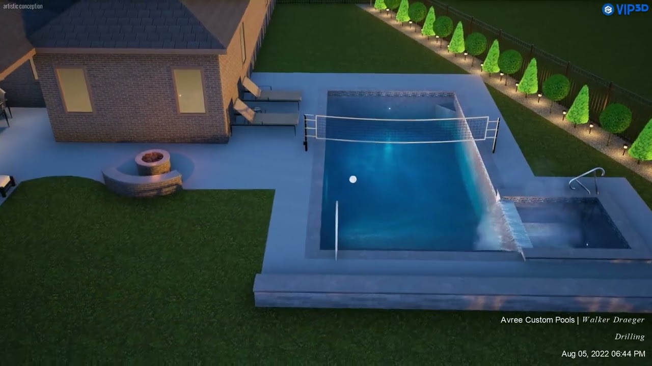 Drilling Family Pool Design - YouTube