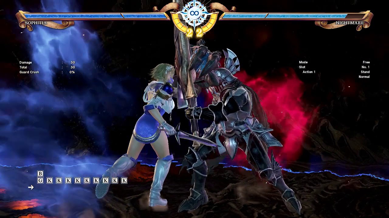 SC6 Sophitia Japanese vs Nightmare English + Heat Haze from T7 - YouTube