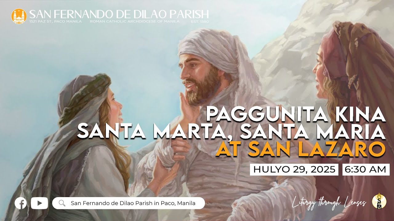LIVE NOW | Paggunita kina Santa Marta, Santa Maria at San Lazaro ...