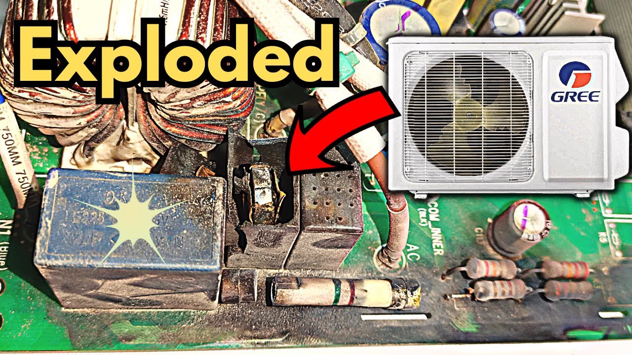 Fixing Dead Gree Mini Split AC Circuit – No Power! 5V, 12V, 15V Gone ...