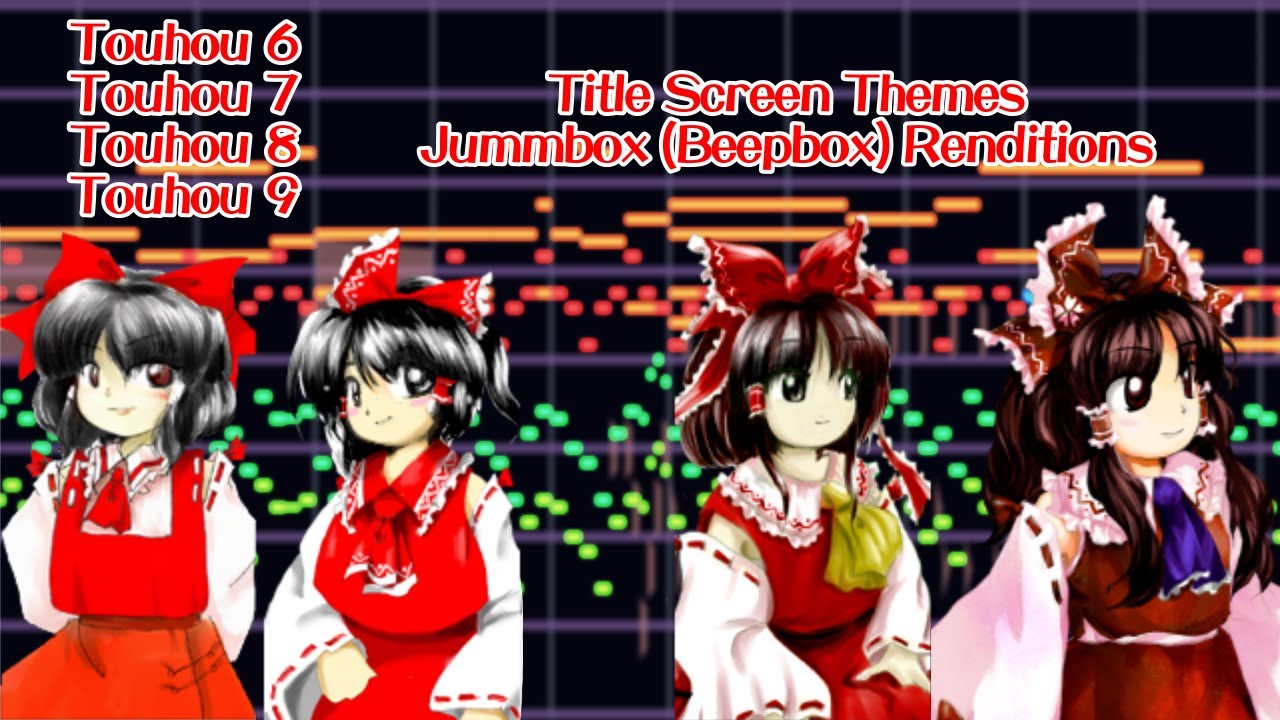 Touhou 6, 7, 8, and 9 Title Screen Themes Jummbox (Beepbox) Renditions ...