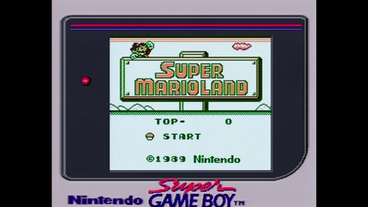 GB - Super Mario Land (Super Game Boy) - YouTube
