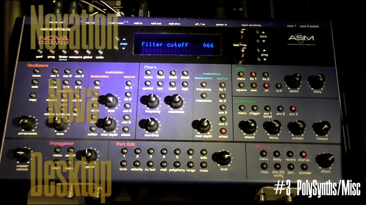 Novation Nova Desktop (Laptop) #3 Poly/Keys/Misc Demo #noTalking - YouTube