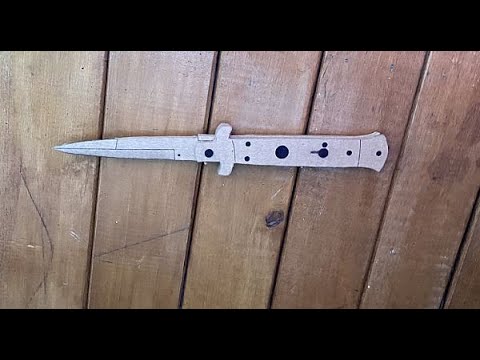 Как сделать нож Stiletto из картона