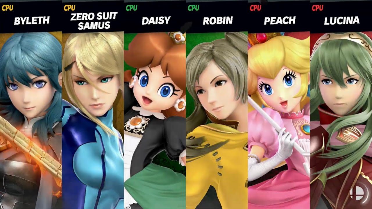 Super Smash Bros. Ultimate - Jennifer Lawrence vs Emma Watson vs Ariana ...