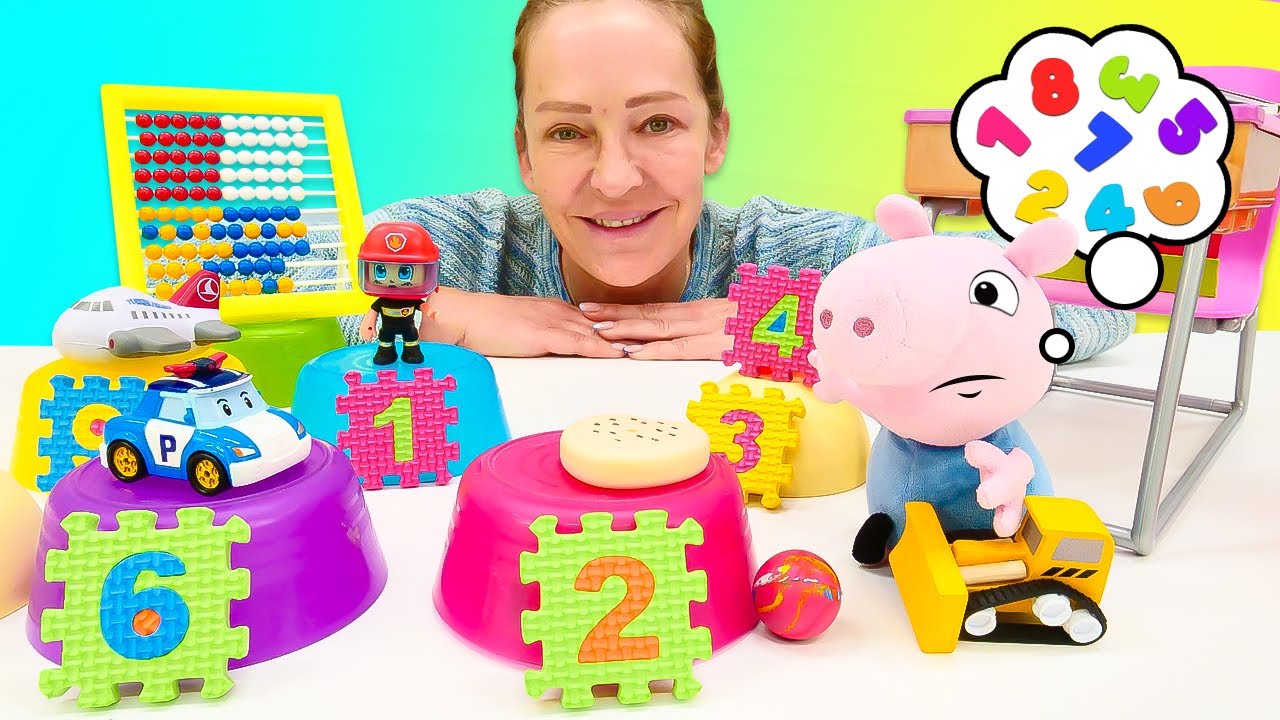 Mathe macht Spaß! Schorsch lernt Zählen mit Nicole 🎓 - YouTube