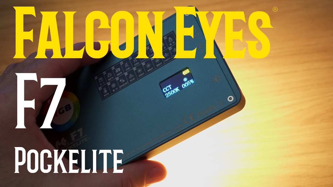 THE INCREDIBLE Falcon Eyes F7 LED Video Light. You'll love this! - YouTube