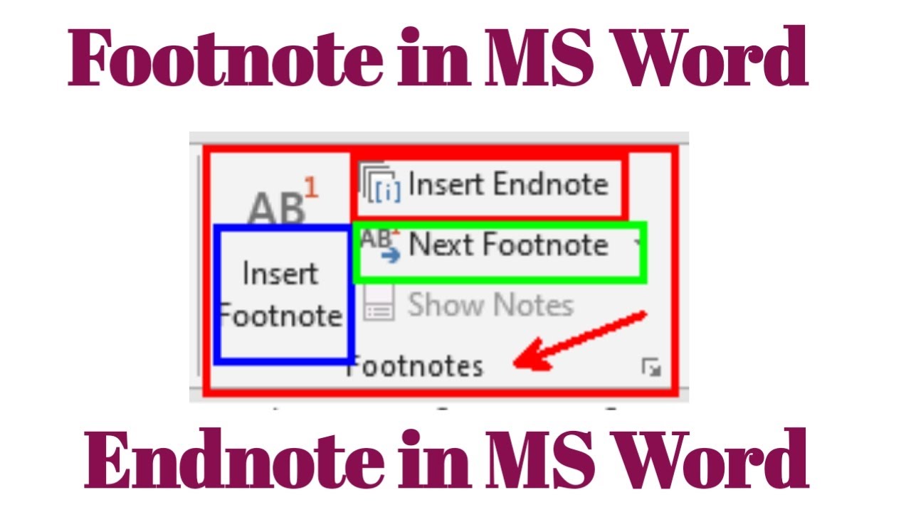 Footnote and Endnote in Reference Tab - MS Word - YouTube