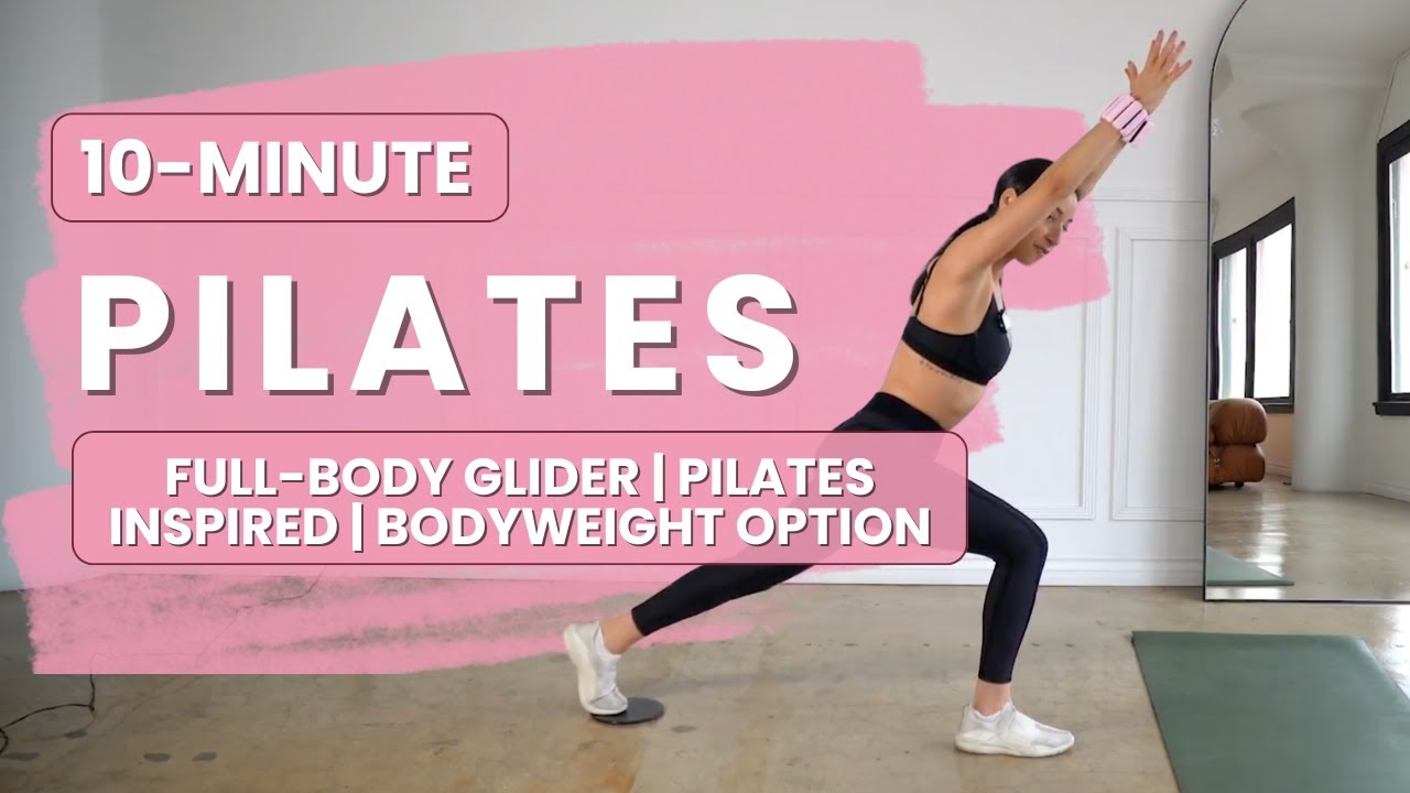 10-Minute Pilates Full-Body Glider Workout | Bodyweight | Wrist Weights ...