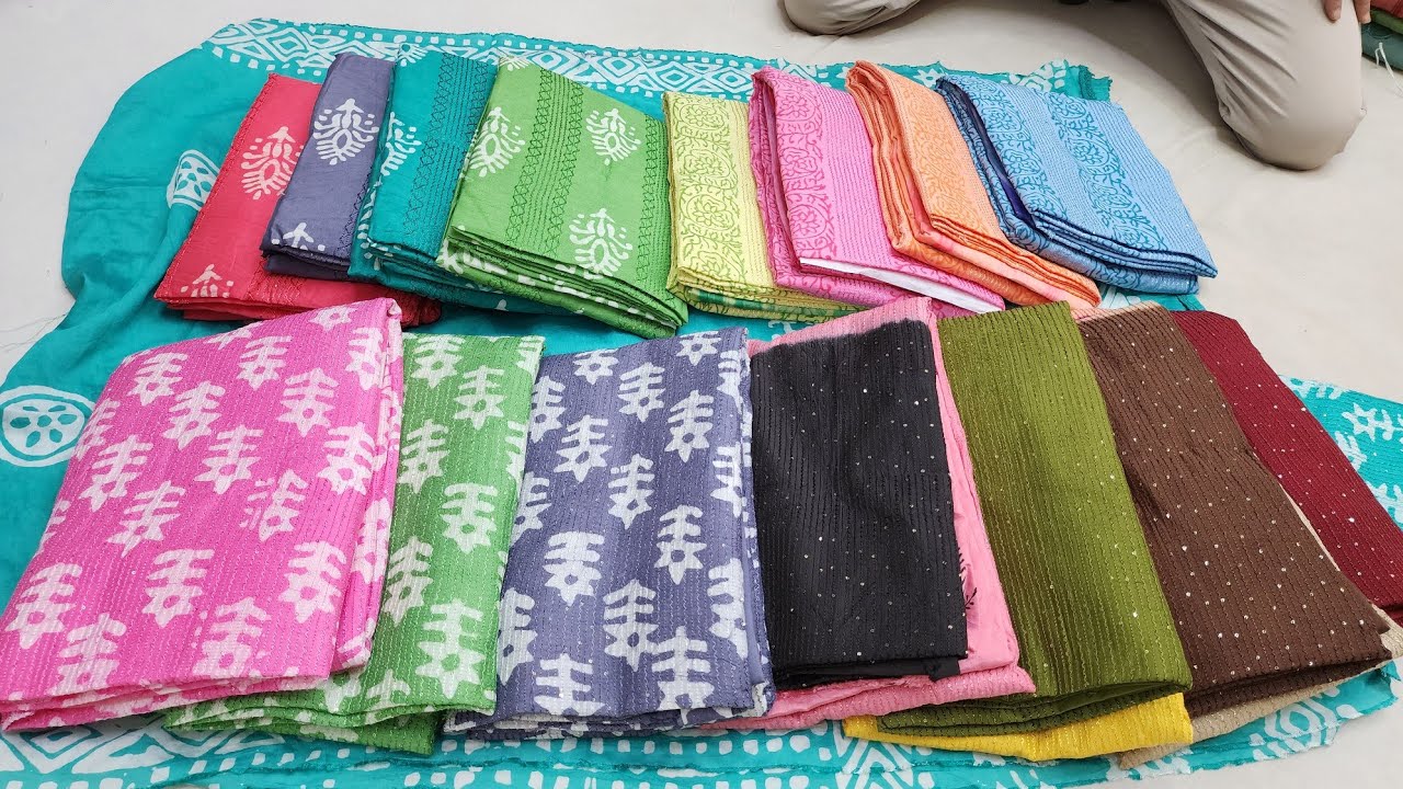 fancy designer boutique style dress materials || chickpet Bangalore ...