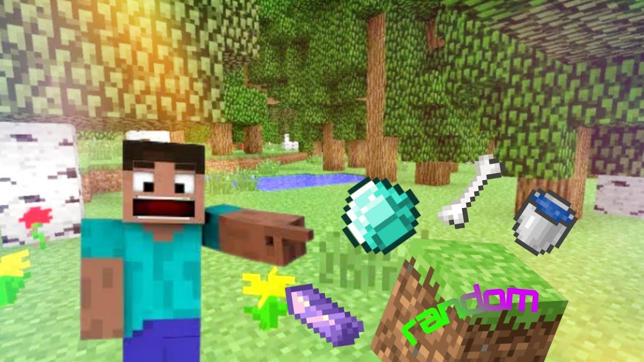Minecraft survival but every block is random!!! - YouTube
