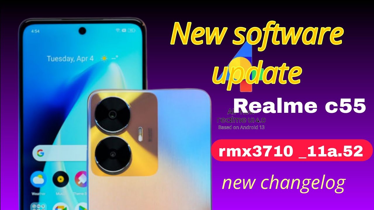 realme c55 new update || Rmx3710_11_A.52 software update - YouTube