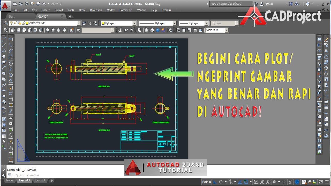 CARA PLOT/ NGEPRINT DI AUTOCAD‼ - YouTube