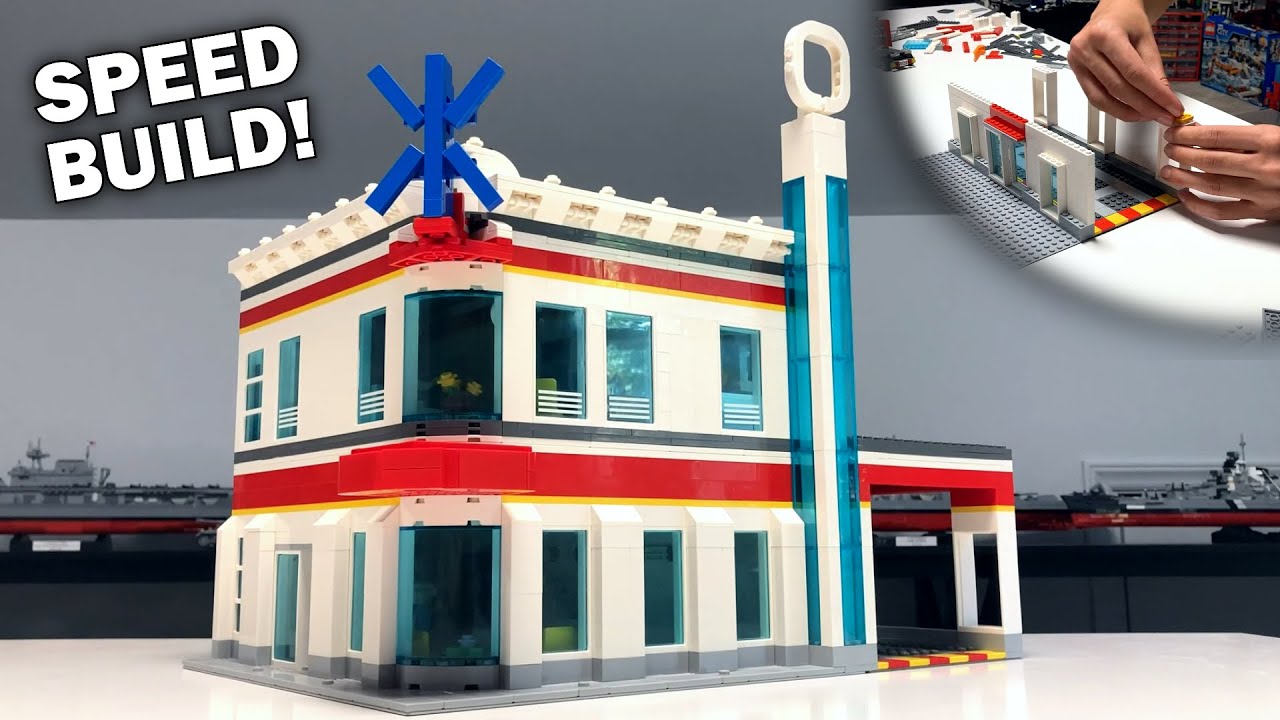 LEGO Hospital MOC with 2500+ Pieces! *Speed Build* - YouTube