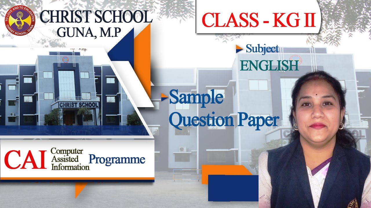 Class KG II English Sample Question Paper - YouTube