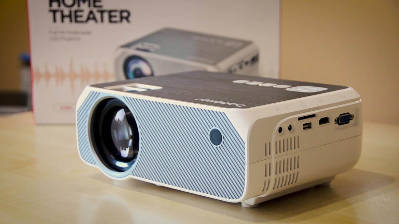 BOMAKER 3,600 Lux LCD Video Projector - YouTube
