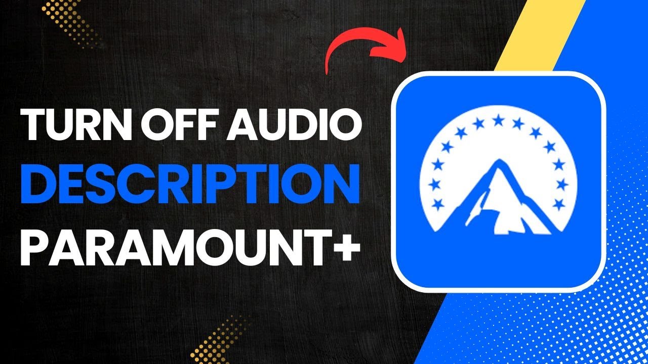 How to Turn Off Audio Description on Paramount Plus? - YouTube