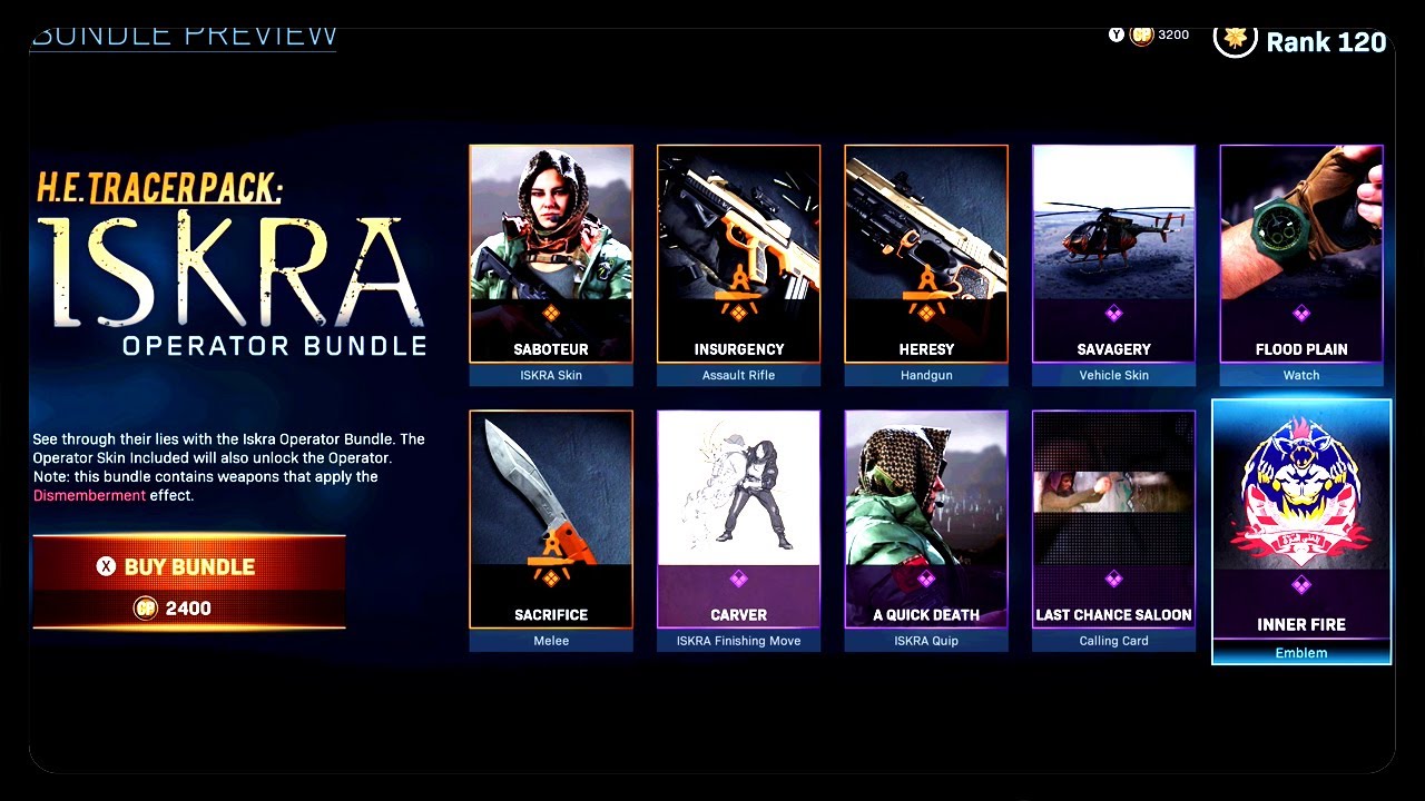 NEW "ISKRA" BUNDLE WITH NEW OPERATOR SKIN! NEW BUNDLE FULL DETAILS ...