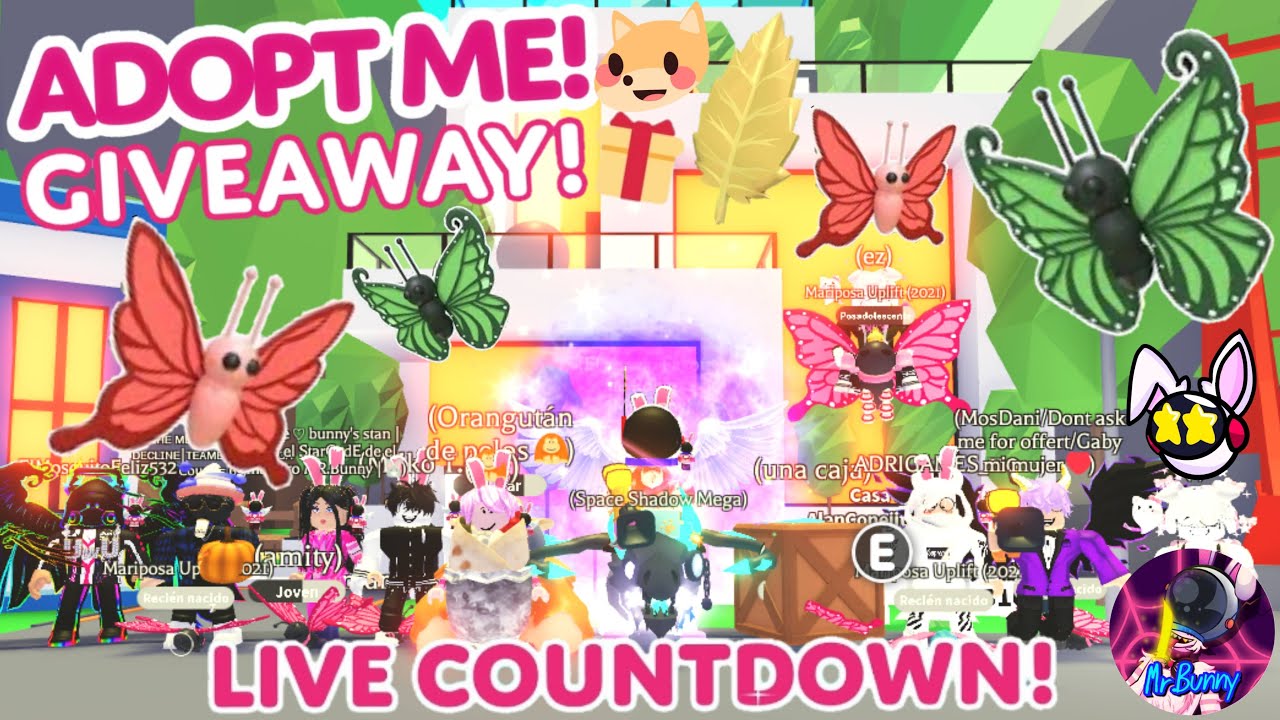 NUEVAS MARIPOSAS EN ADOPT ME!🦋| 🔴EN VIVO🔴 + SORTEO EPICO! - YouTube