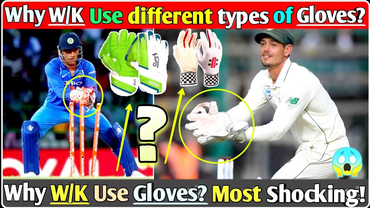 Why different types of Gloves use by Wicket Keeper?🤔|| Why wicket ...