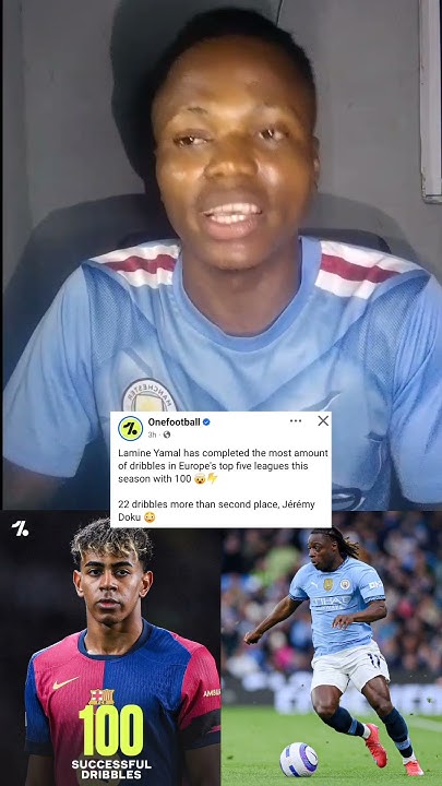 LAMINE YAMAL HAS THE MOST COMPLETE DRIBBLE THIS SEASON #LAMINEYAMAL #EUROPE #MANCHESTERCITY # ...