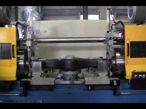 Yuan Yu Dual-Spindle YU120 friction welding for truck axles (banjo ...