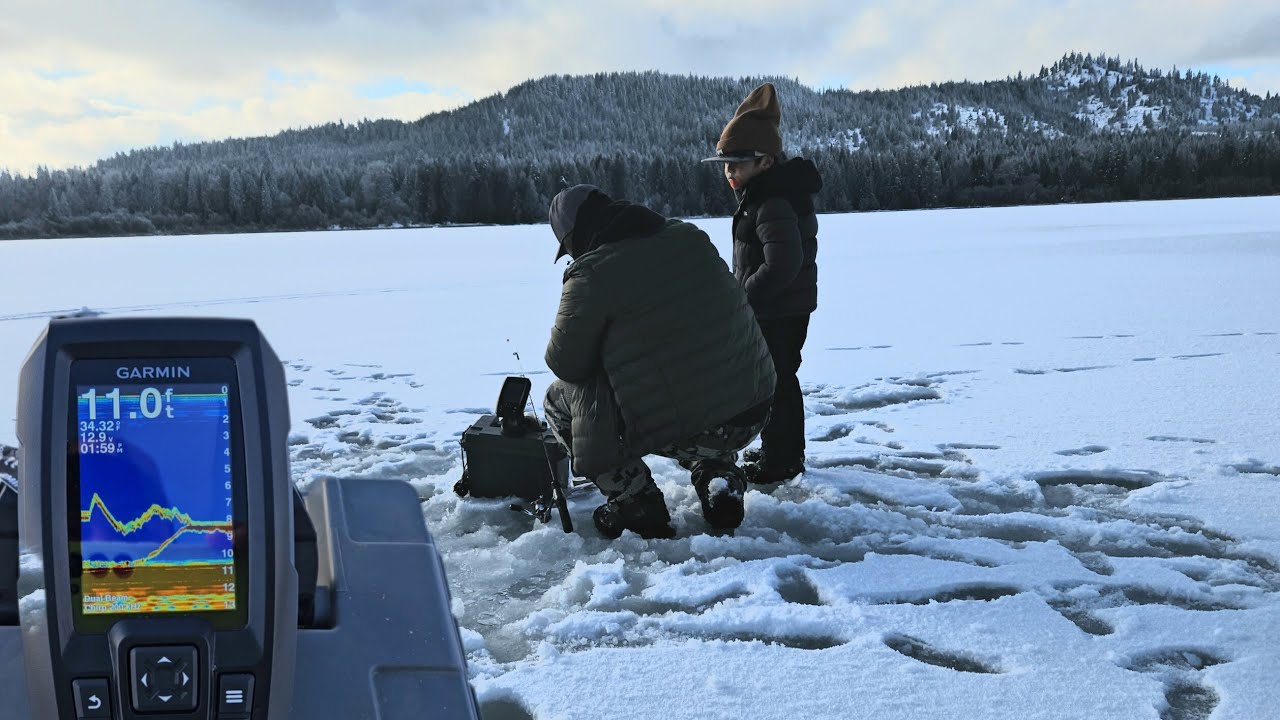 Fishing for Yellow Perch Through The Ice | Ice Fishing Washington State ...