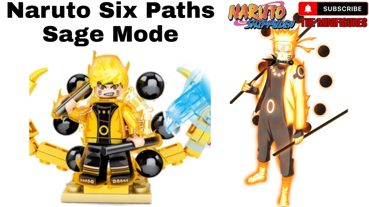 Naruto Six Paths Sage Mode Lego Unofficial Minifigures - YouTube