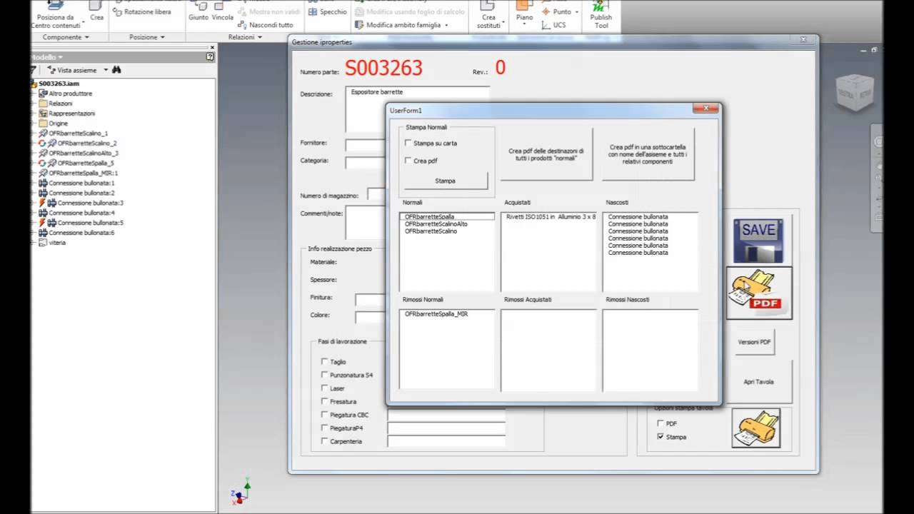 App per Inventor Stampa batch e creazione PDF - YouTube