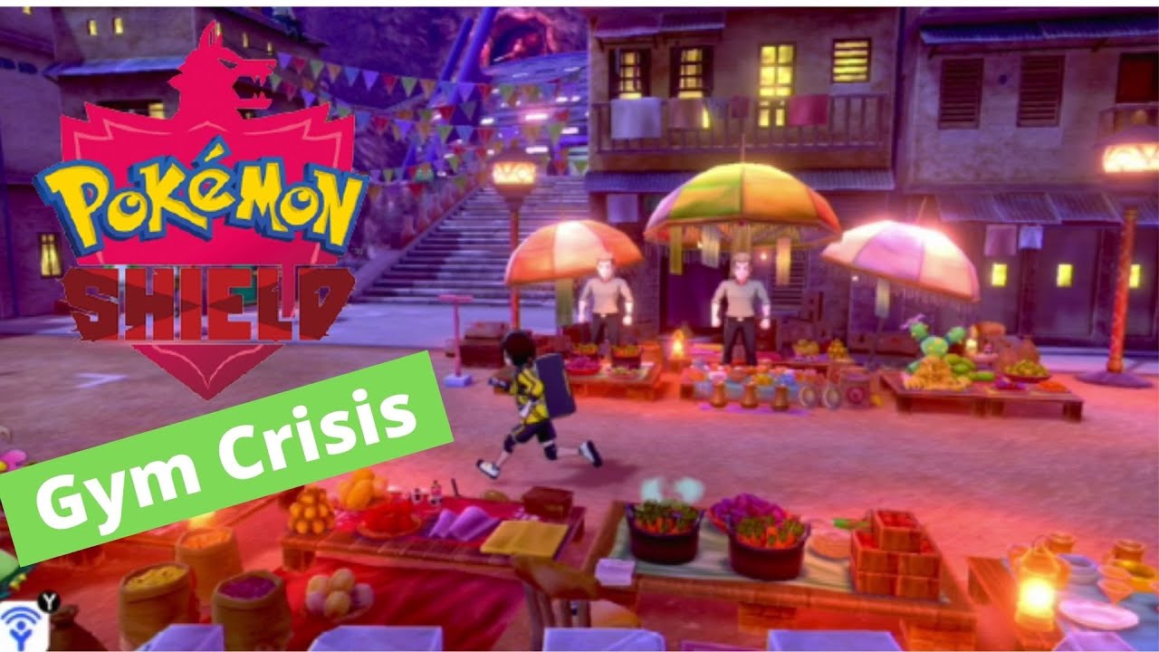Pokemon Shield Gameplay Gym CRISIS Part 1 - YouTube