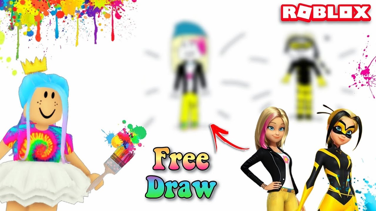 Roblox - DESENHANDO A ZOÉ LEE E A VESPERIA NO FREE DRAW!!! - YouTube