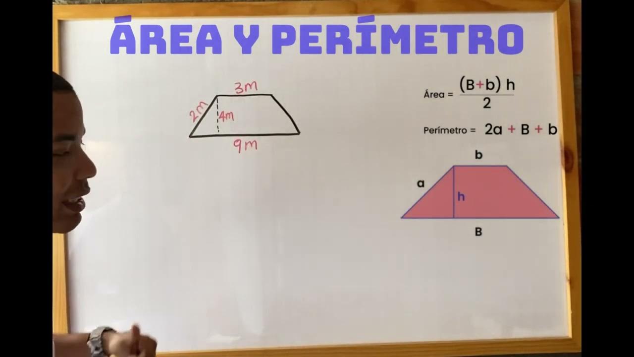 ÁREA Y PERÍMETRO DE UN TRAPECIO - YouTube