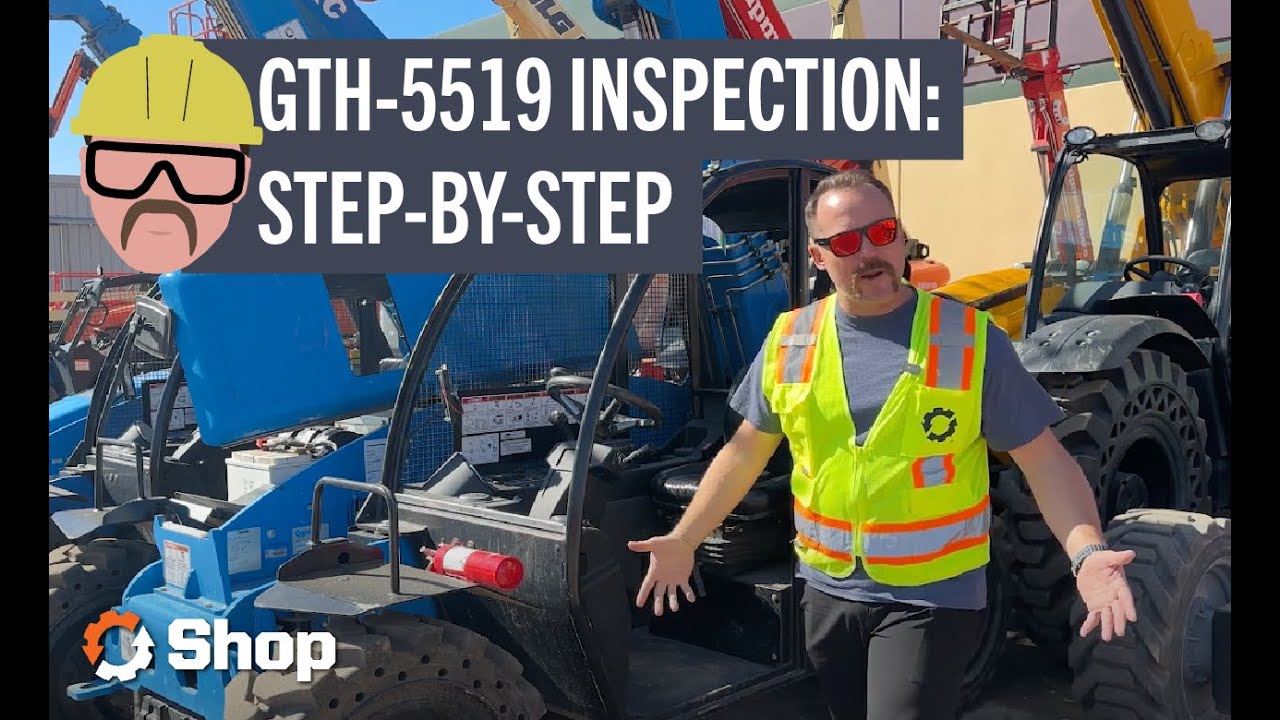 How To Inspect Your Genie GTH-5519 Forklift - YouTube
