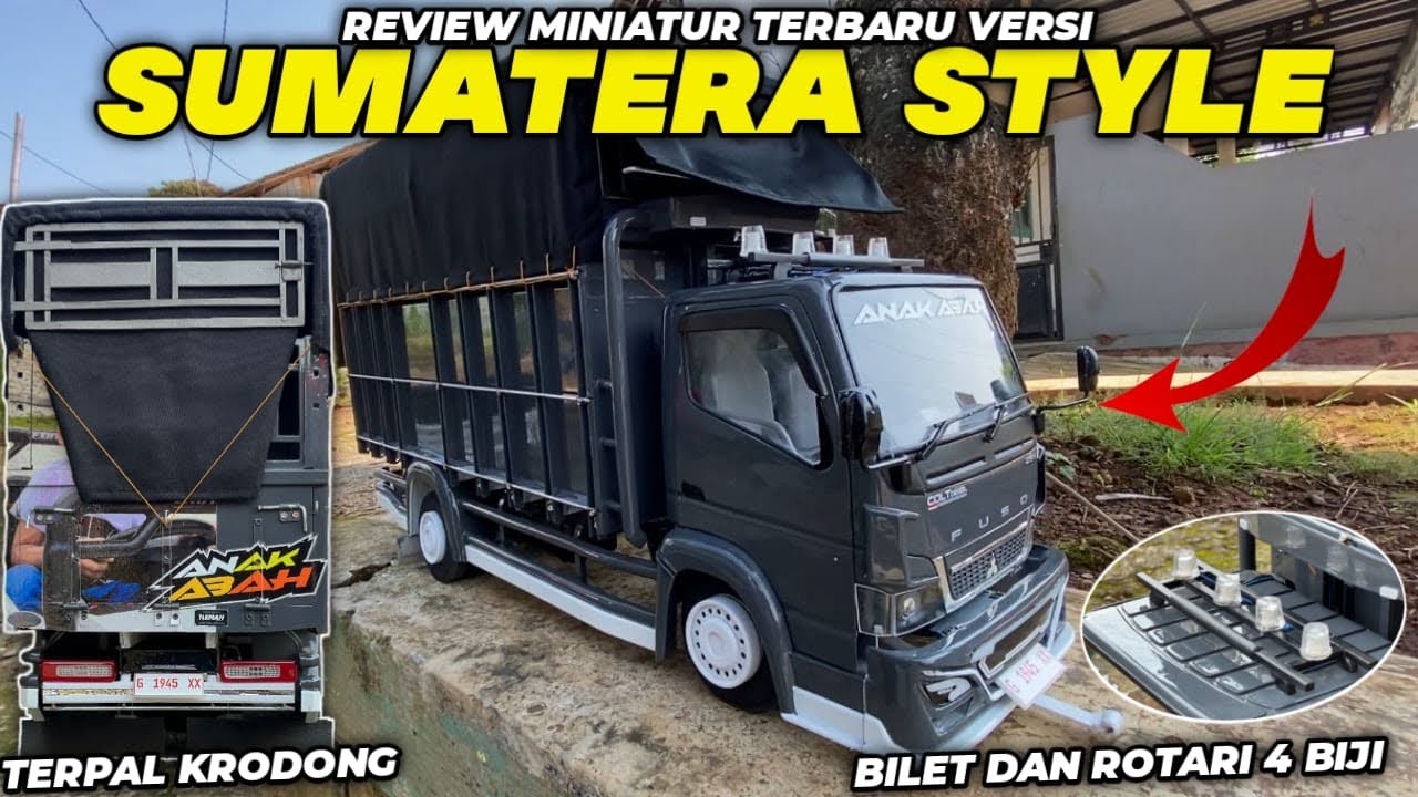 FULL REVIEW MINIATUR CANTER STYLE SUMATERA‼️|| LAMPU ROTARY NYA BIKIN ...