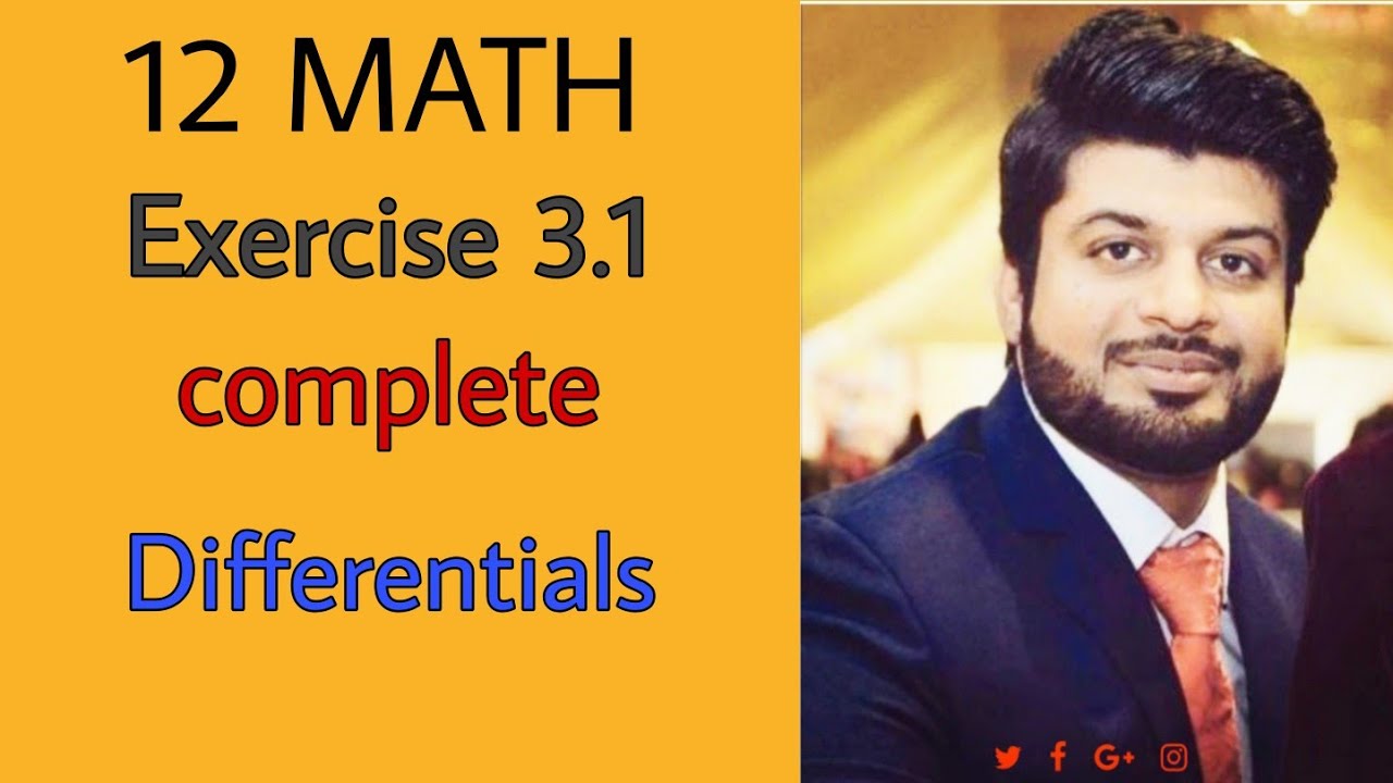 2nd year Math, Ch 3, Exc 3.1 complete. - YouTube