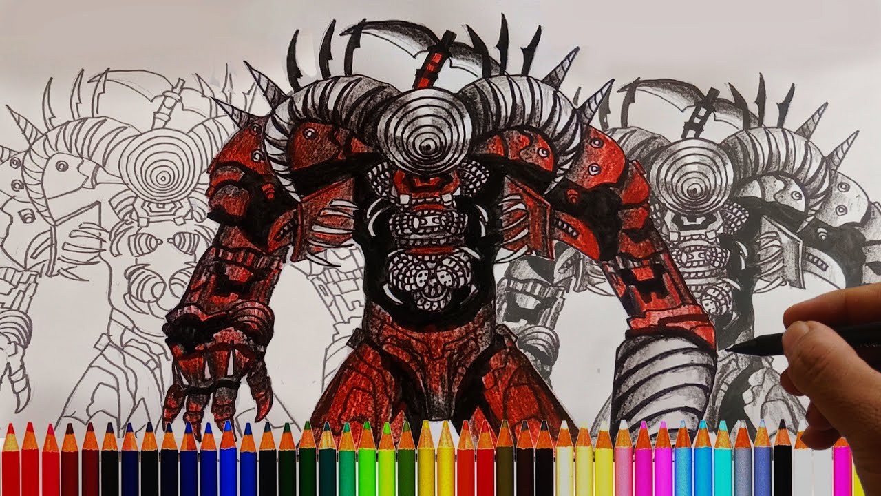 How to Draw Titan Drill Man Upgrade Step by step @DOM_Studio # ...