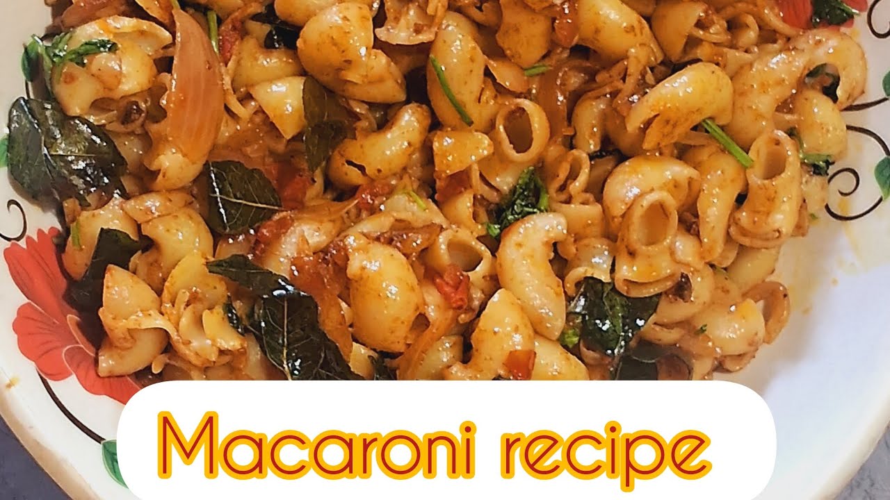 Macaroni recipe easy 5minute ready |cookbytes with chummi I - YouTube