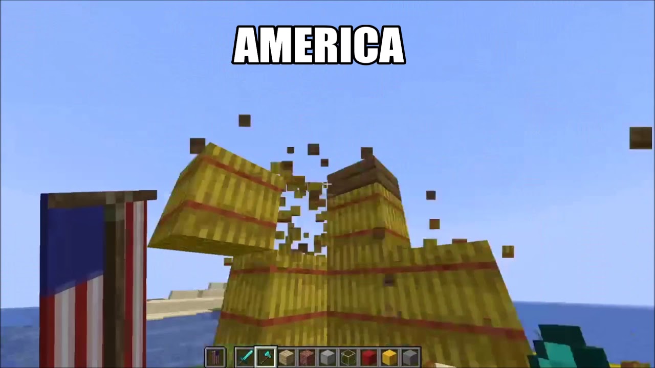 America Minecraft Meme (Original HD) - YouTube