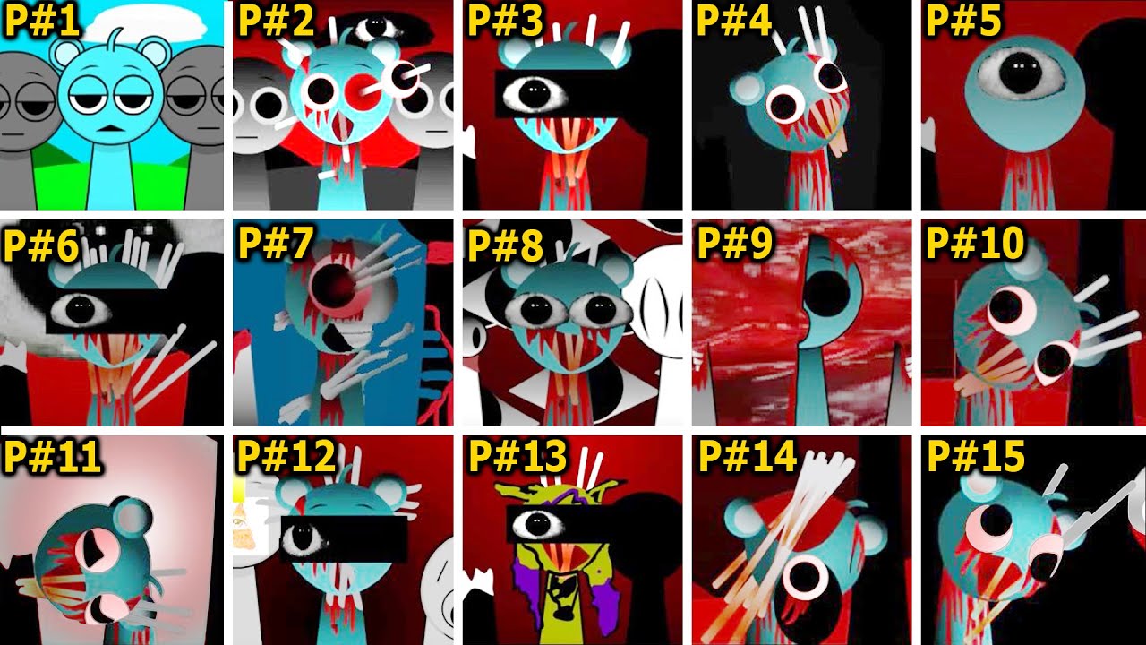 SPRUNKI INCREDIBOX - ALL SKY BLUE (SKY) PHASE 1 VS ... PHASE 15 - YouTube