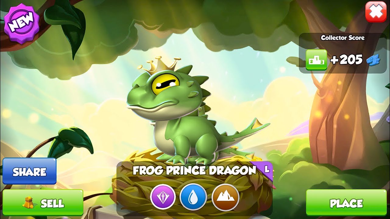 Hatched Legendary Frog Prince Dragon-Dragon Mania Legends | Full one ...