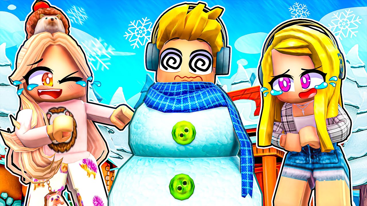 Madison and Trinity Play Snowman Simulator With Their Dad!! - YouTube